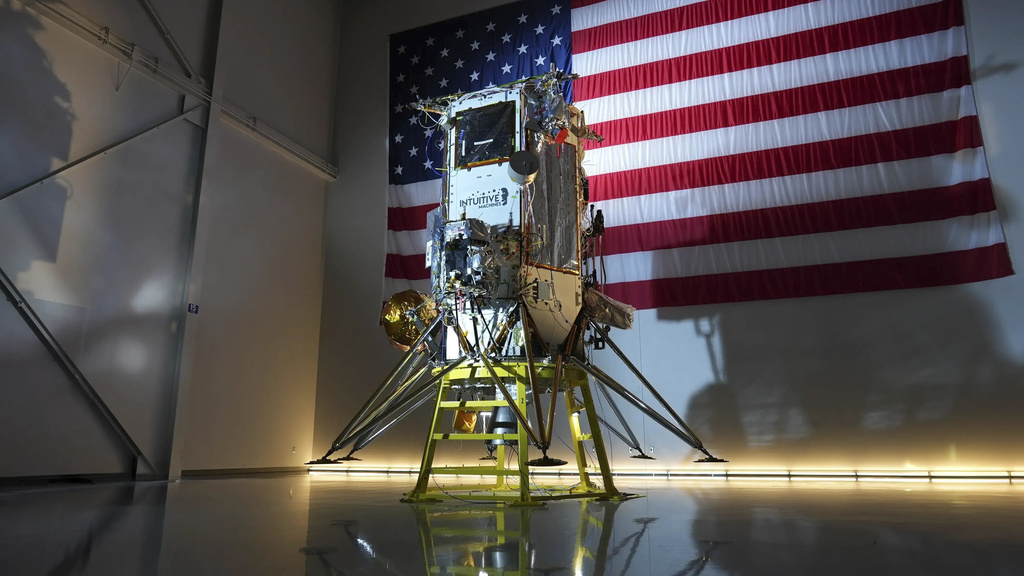 Private lunar lander touches down on the moon, but its status is ...